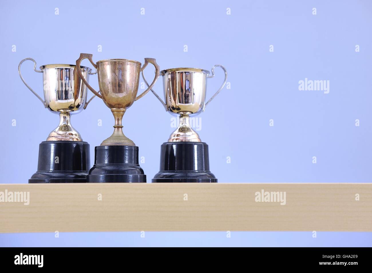 A studio photo of a vintage trophy Stock Photo - Alamy