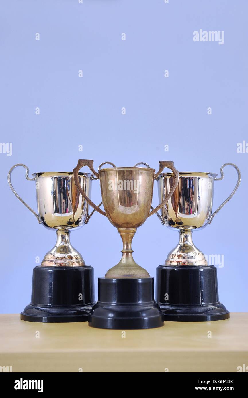 A studio photo of a vintage trophy Stock Photo - Alamy