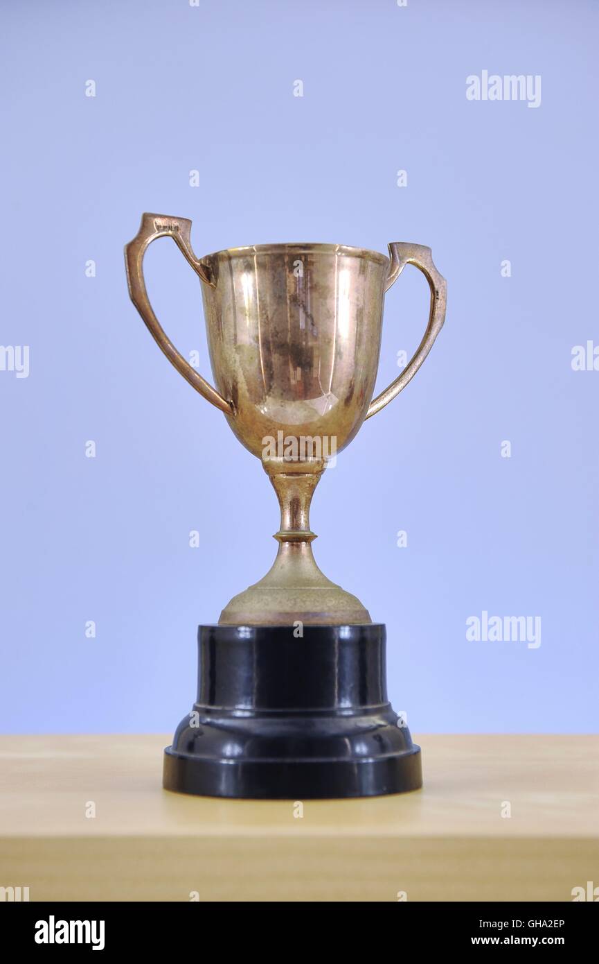 A studio photo of a vintage trophy Stock Photo - Alamy