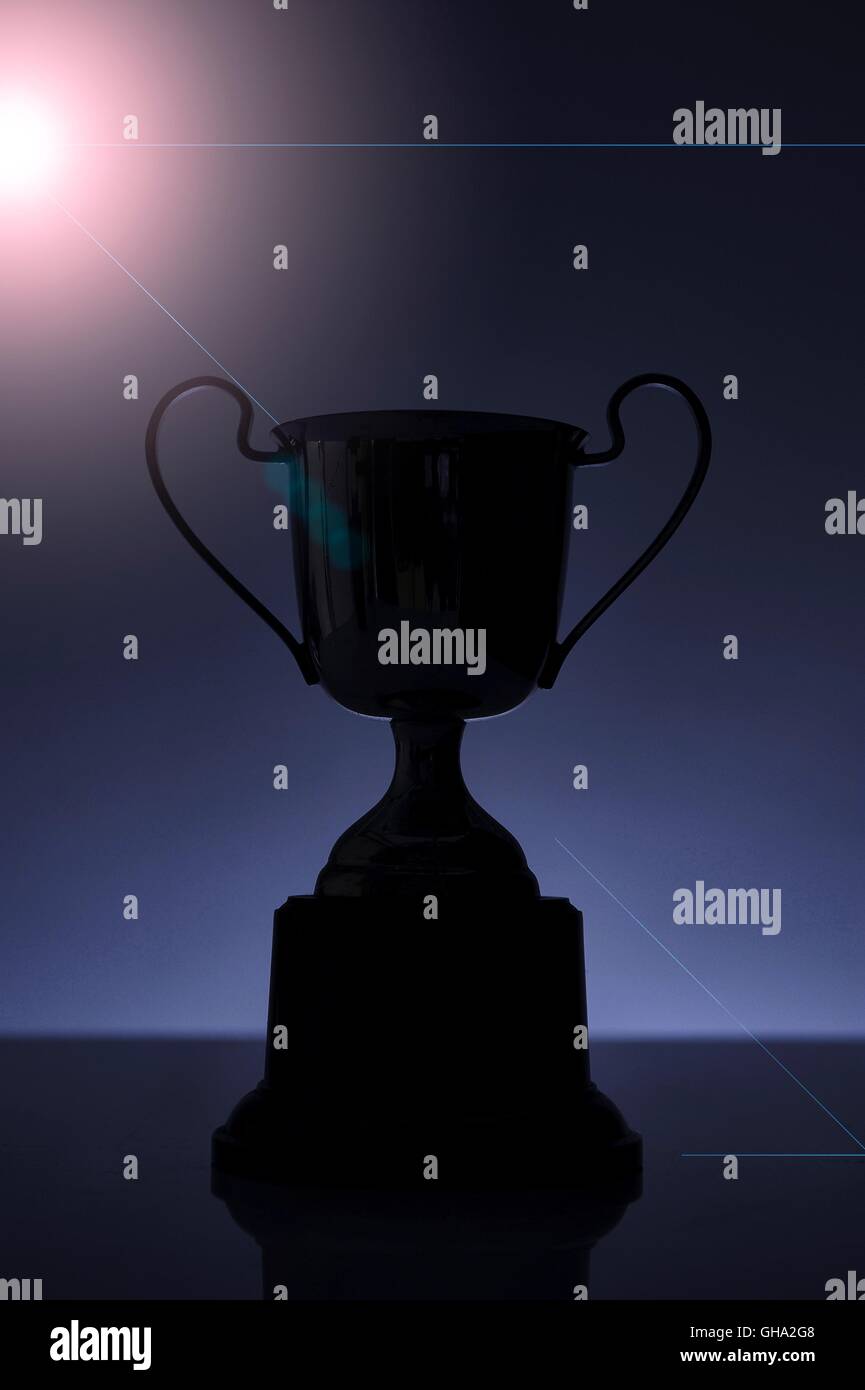 A studio photo of a vintage trophy Stock Photo - Alamy