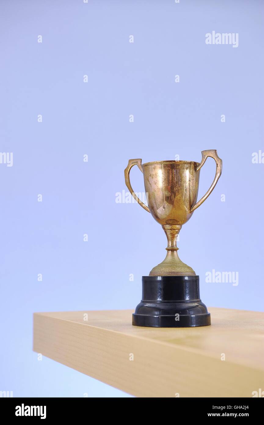 A studio photo of a vintage trophy Stock Photo - Alamy