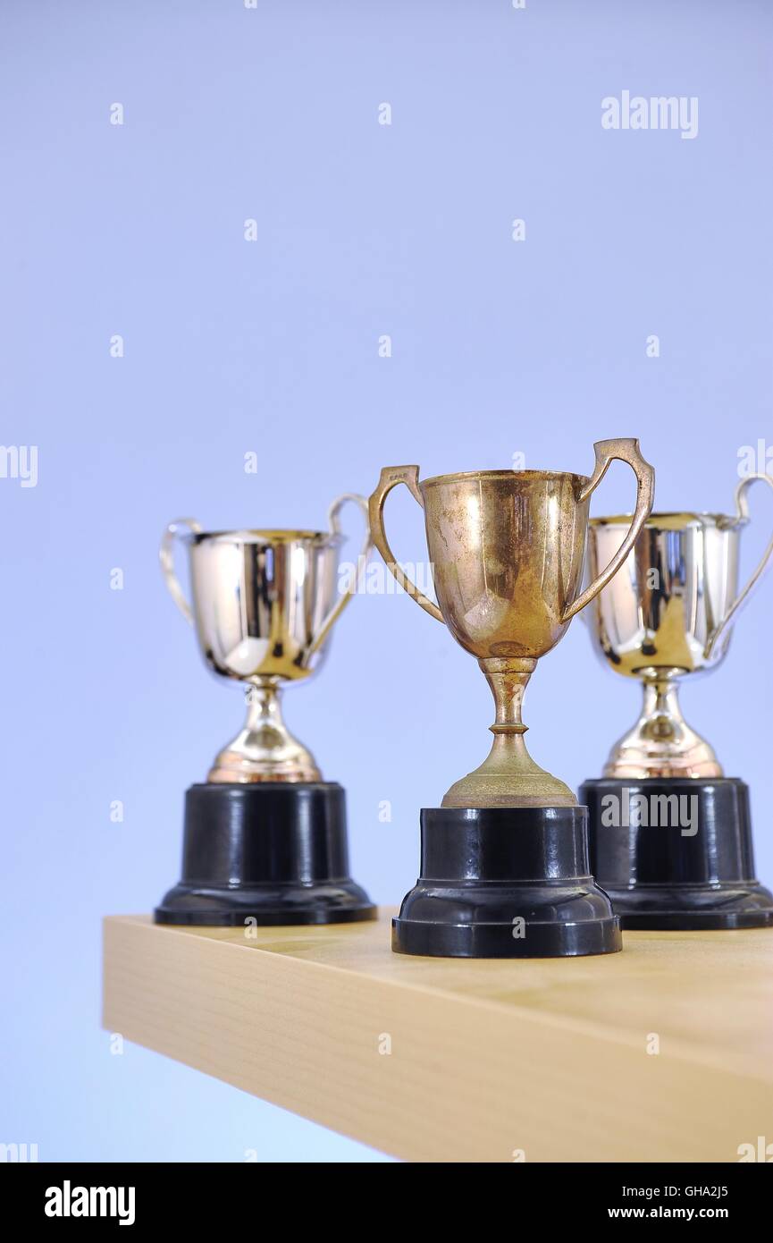 A studio photo of a vintage trophy Stock Photo - Alamy