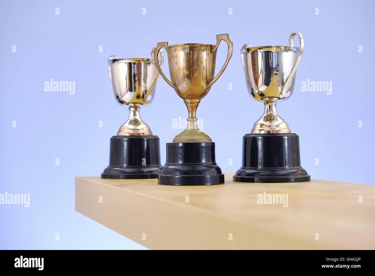 A studio photo of a vintage trophy Stock Photo - Alamy