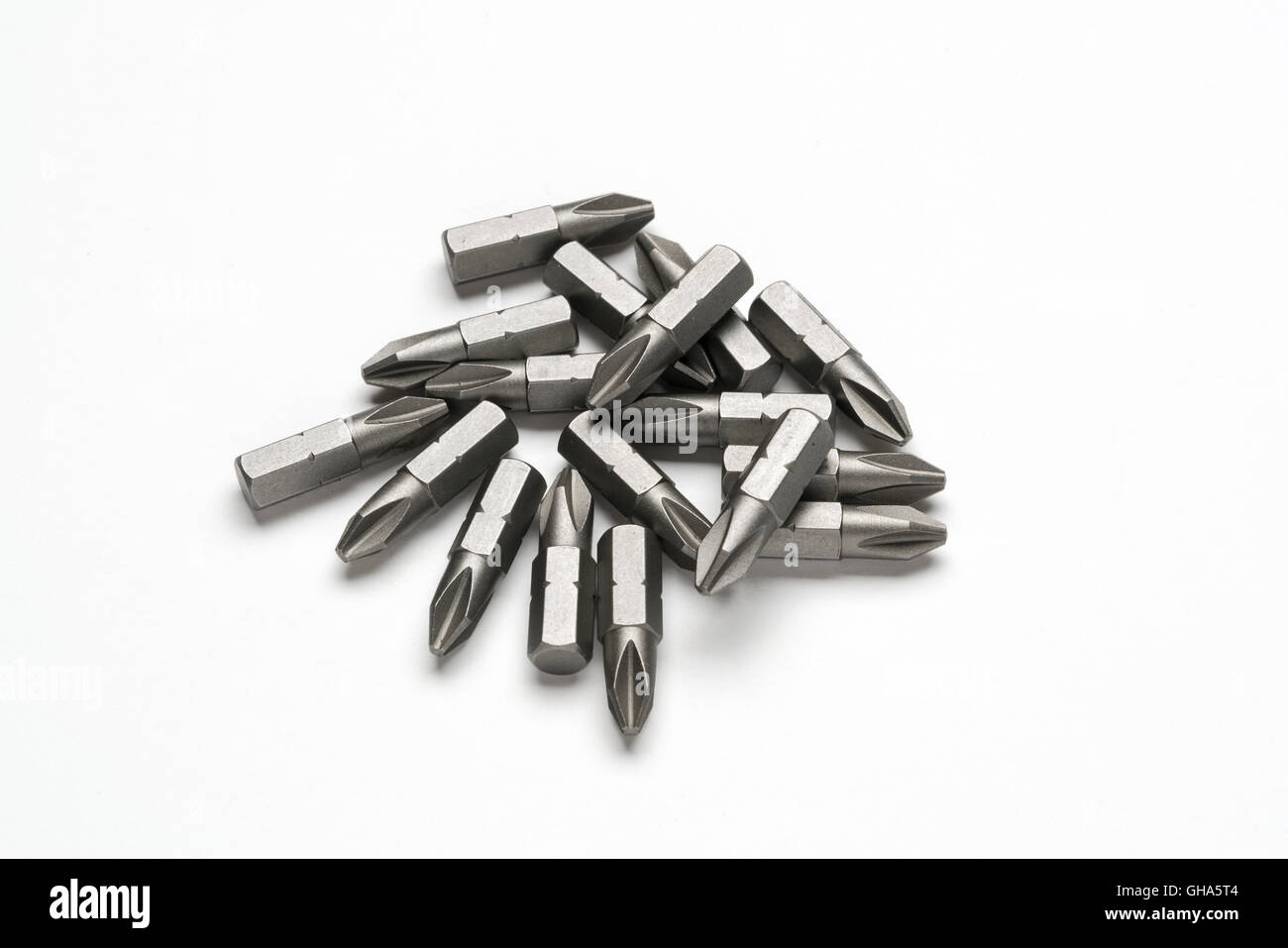 Number 2 Phillips bit one inch long on white background Stock Photo - Alamy