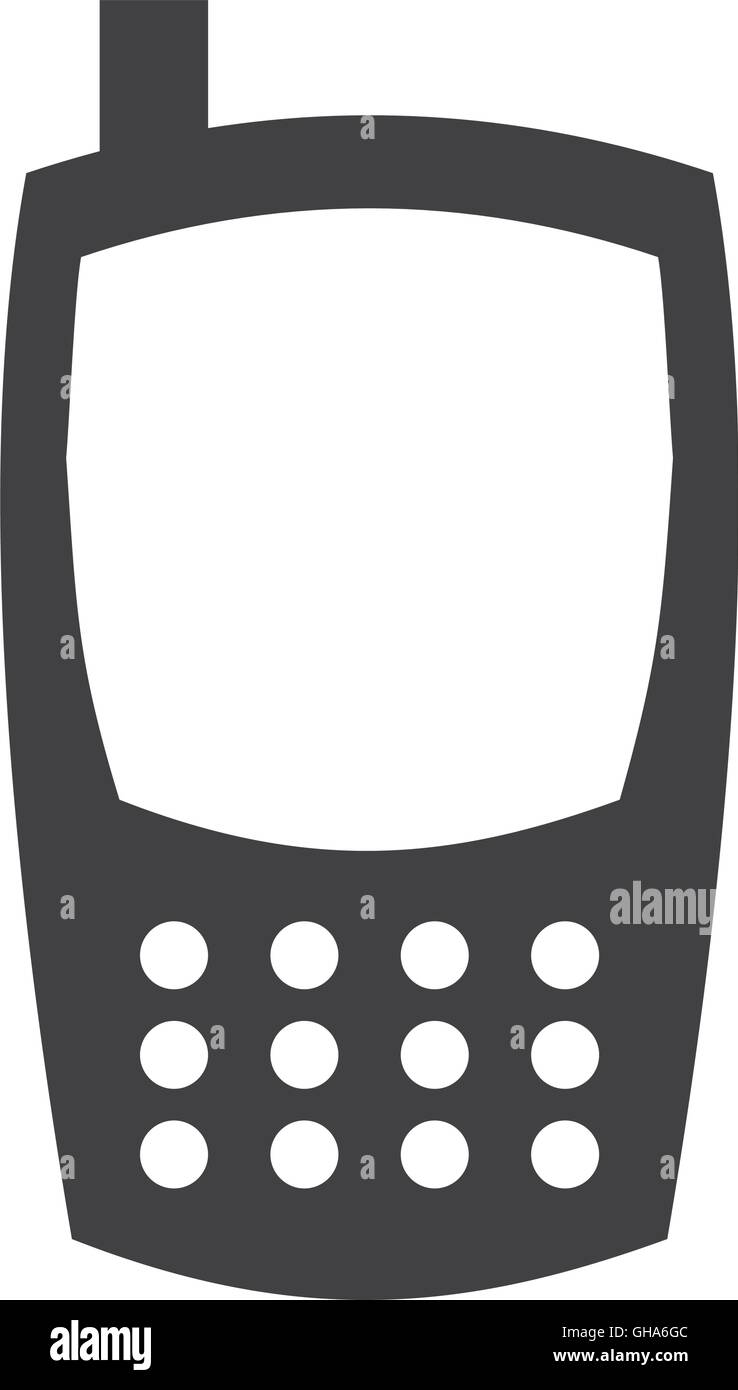 cellphone silhouette isolated icon Stock Vector Image & Art - Alamy