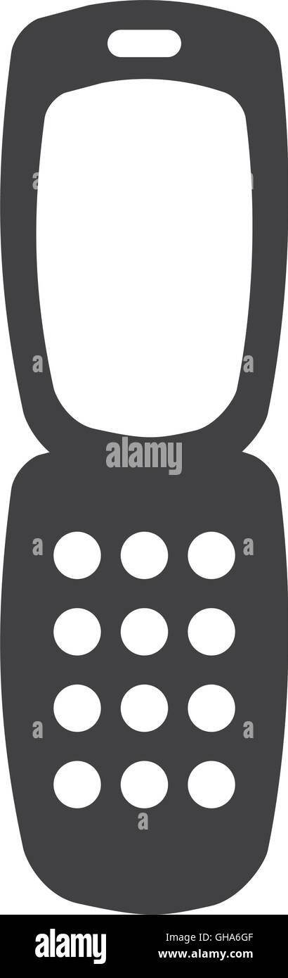 cellphone silhouette isolated icon Stock Vector Image & Art - Alamy