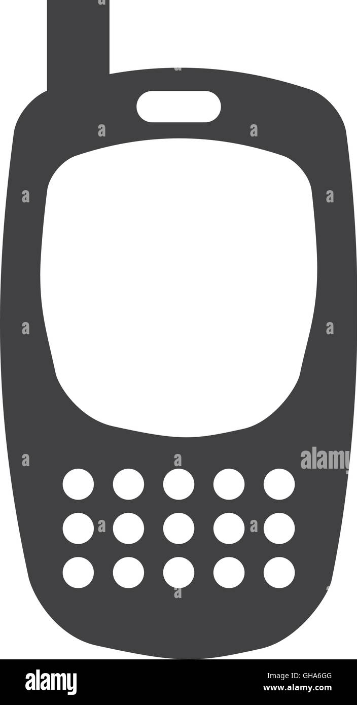 cellphone silhouette isolated icon Stock Vector Image & Art - Alamy