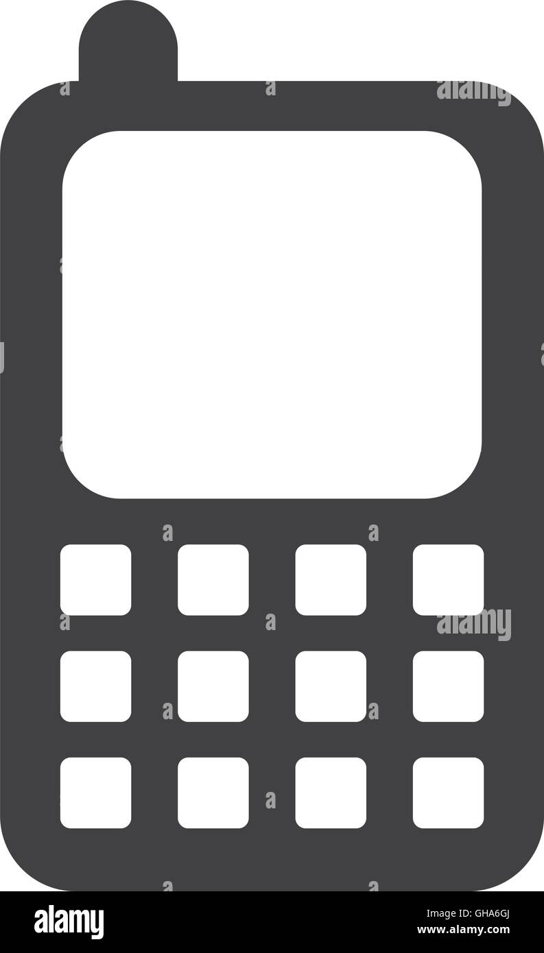 cellphone silhouette isolated icon Stock Vector Image & Art - Alamy