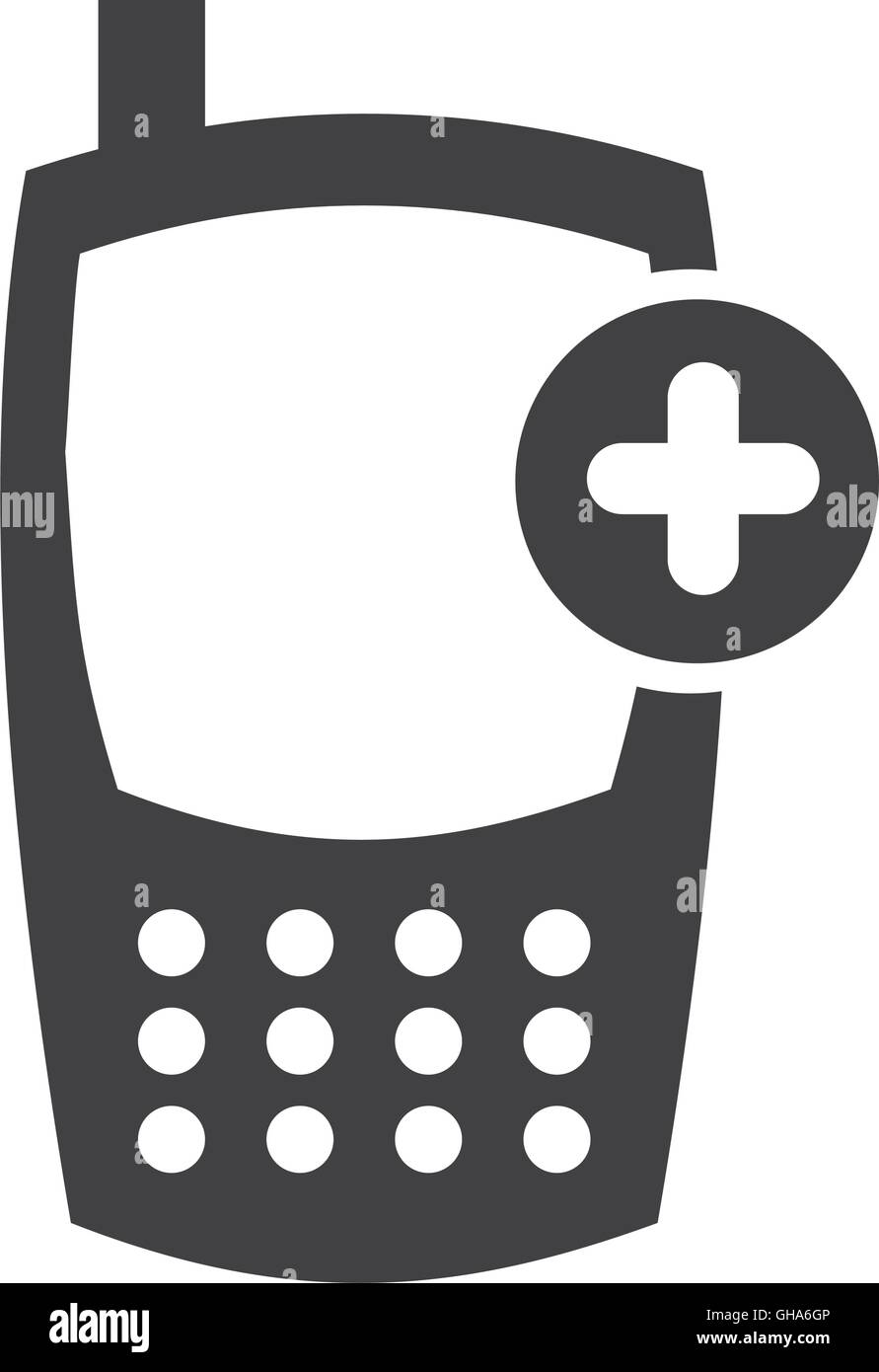 cellphone silhouette isolated icon Stock Vector Image & Art - Alamy