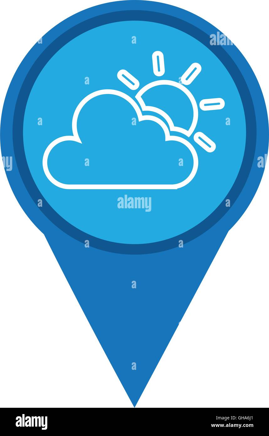 pin marker weather signal icon Stock Vector Image & Art - Alamy
