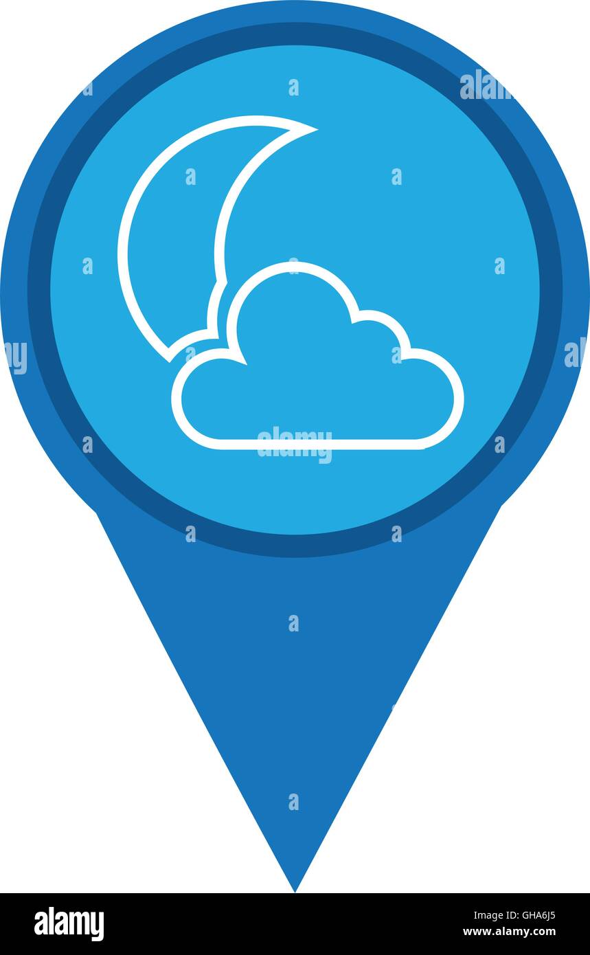 pin marker weather signal icon Stock Vector Image & Art - Alamy