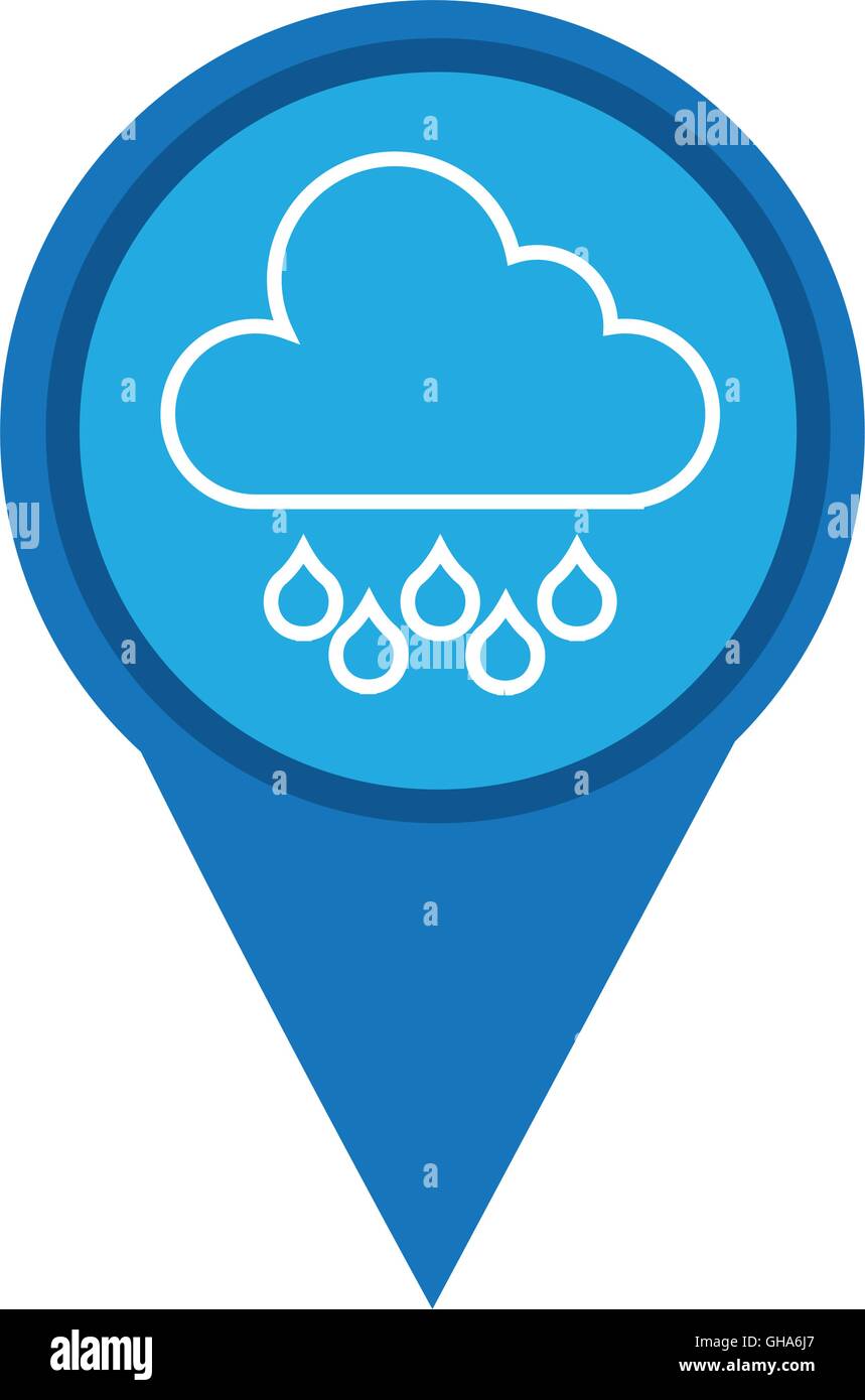 pin marker weather signal icon Stock Vector Image & Art - Alamy