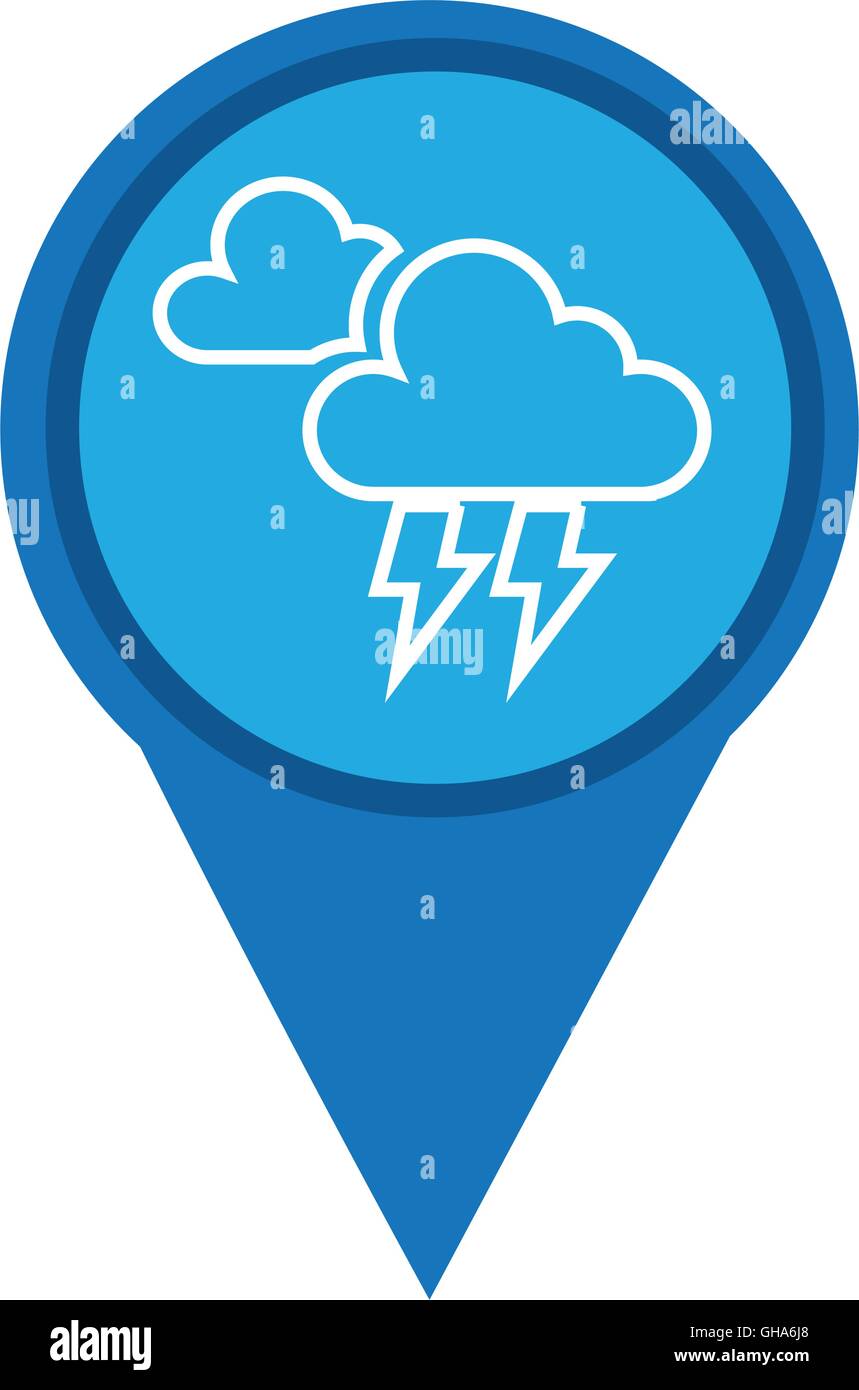 pin marker weather signal icon Stock Vector Image & Art - Alamy