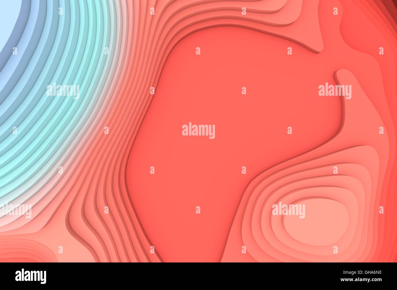 Abstract 3d rendering of colorful topographic map background ...