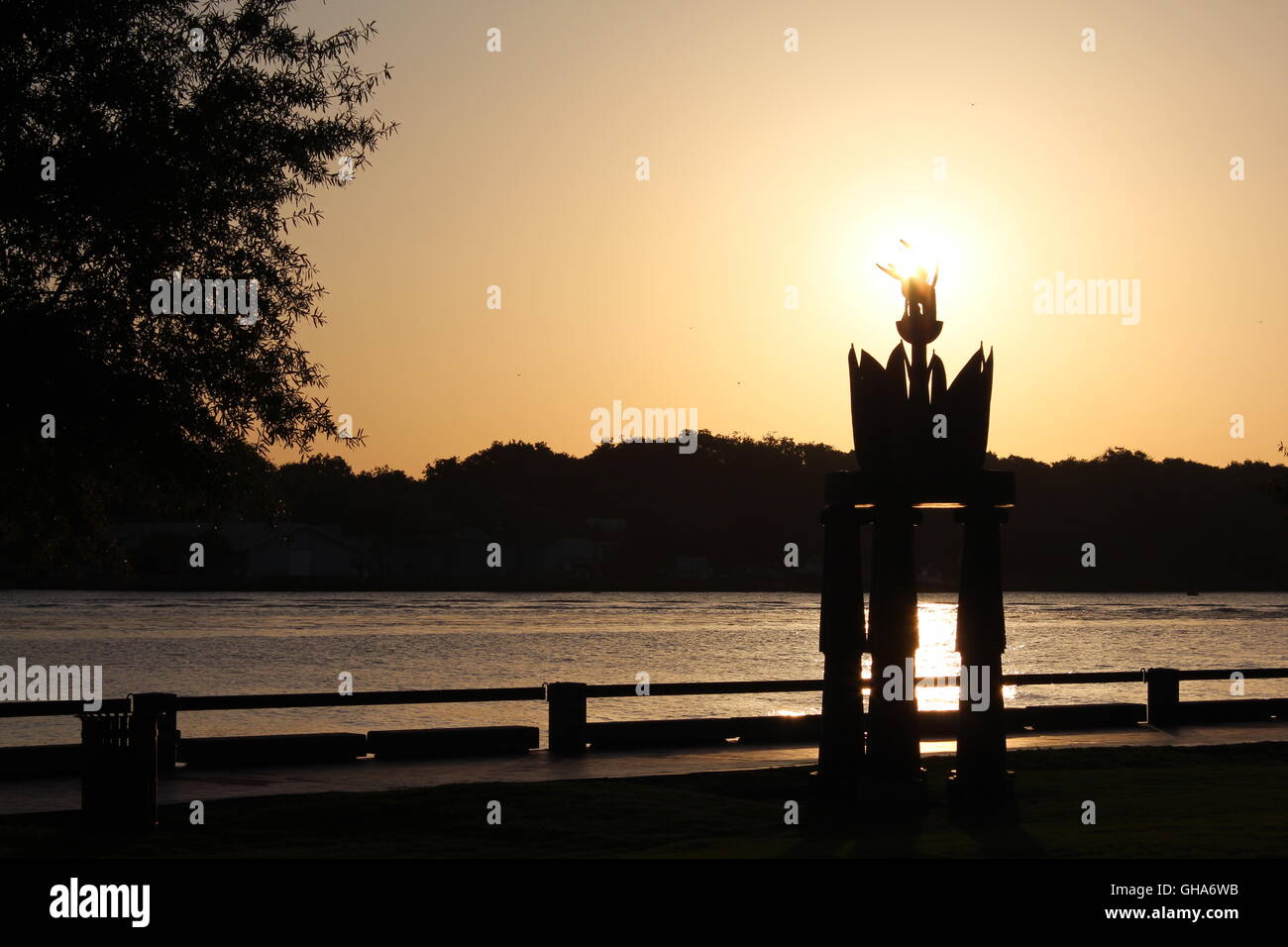 Olympic Torch Lit By Sun Stock Photo - Alamy