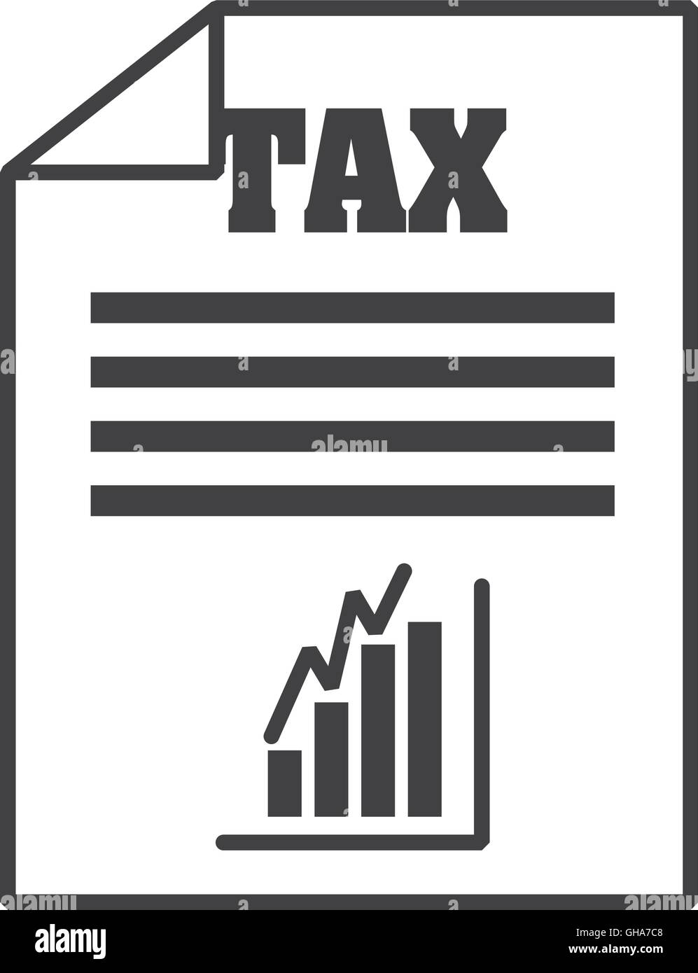 tax paper document icon Stock Vector Image & Art - Alamy