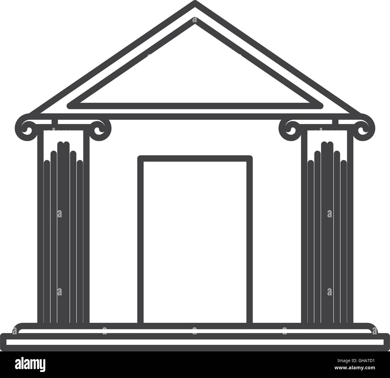 bank building place icon Stock Vector Image & Art - Alamy