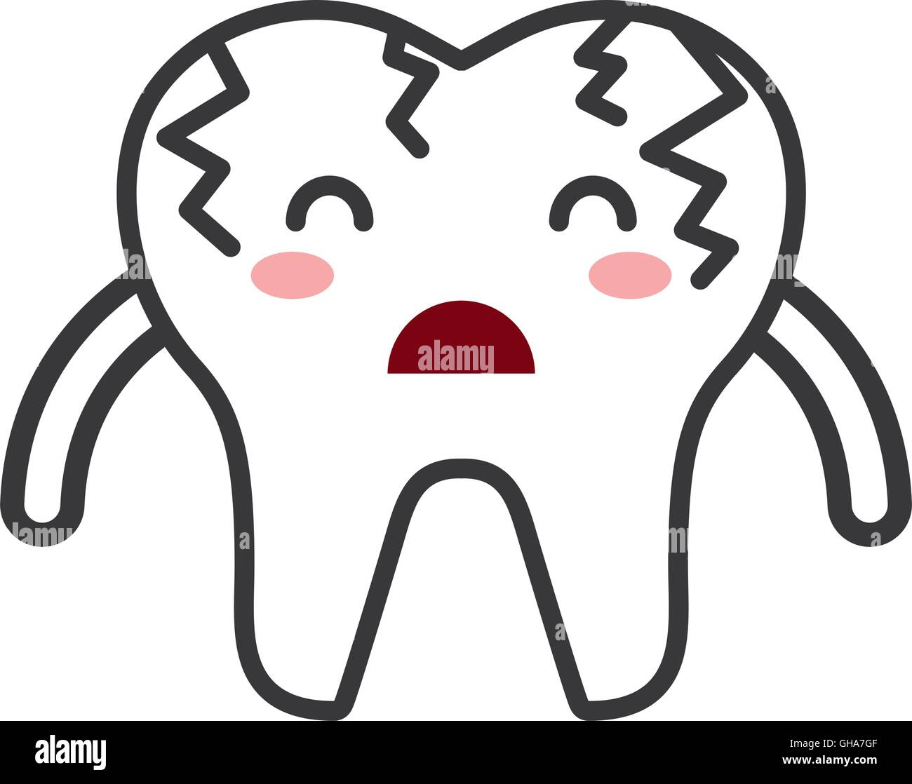 teeth character isolated icon Stock Vector Image & Art - Alamy