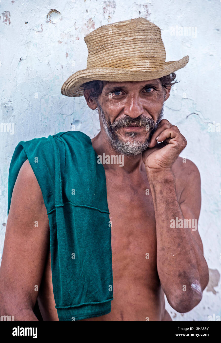 A portrait of a Cuban man in old Havana Stock Photo - Alamy