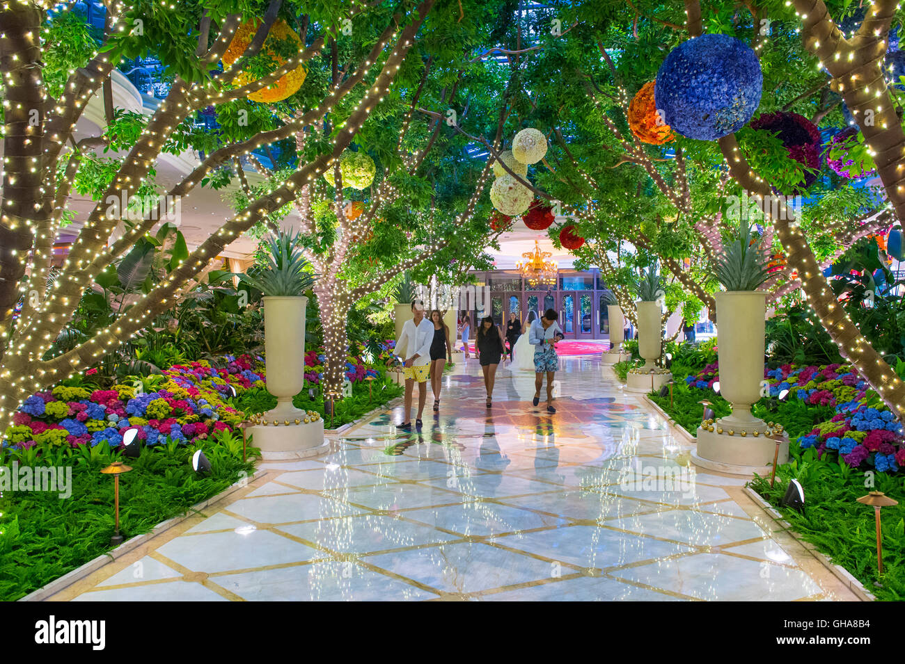 The interior of Wynn Hotel and casino in Las Vegas Stock Photo - Alamy