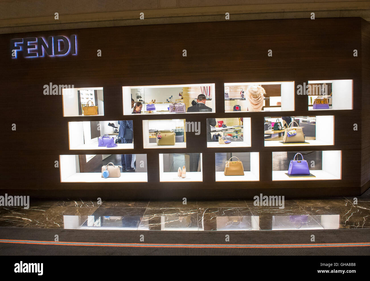 Exterior of a Fendi store in Las Vegas strip Stock Photo - Alamy