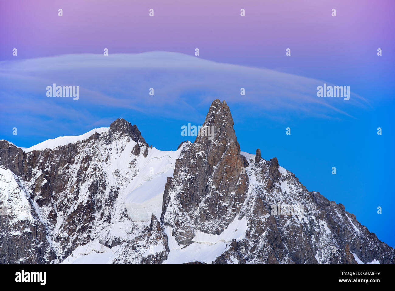 geography / travel, France, Dent du Geant (4013 m), Mont-Blanc range ...