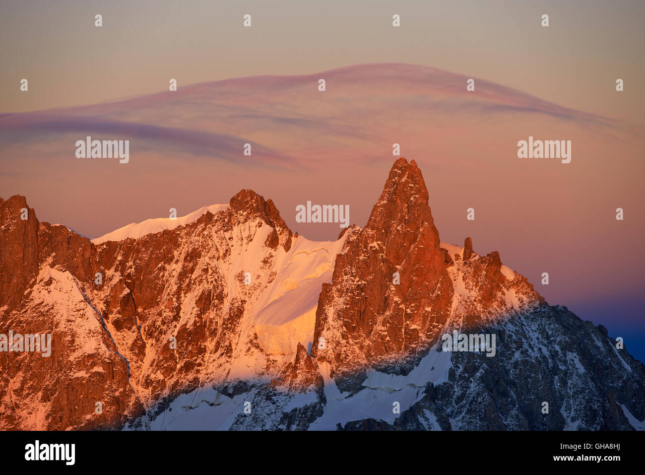 geography / travel, France, Dent du Geant (4013 m), Mont-Blanc range ...