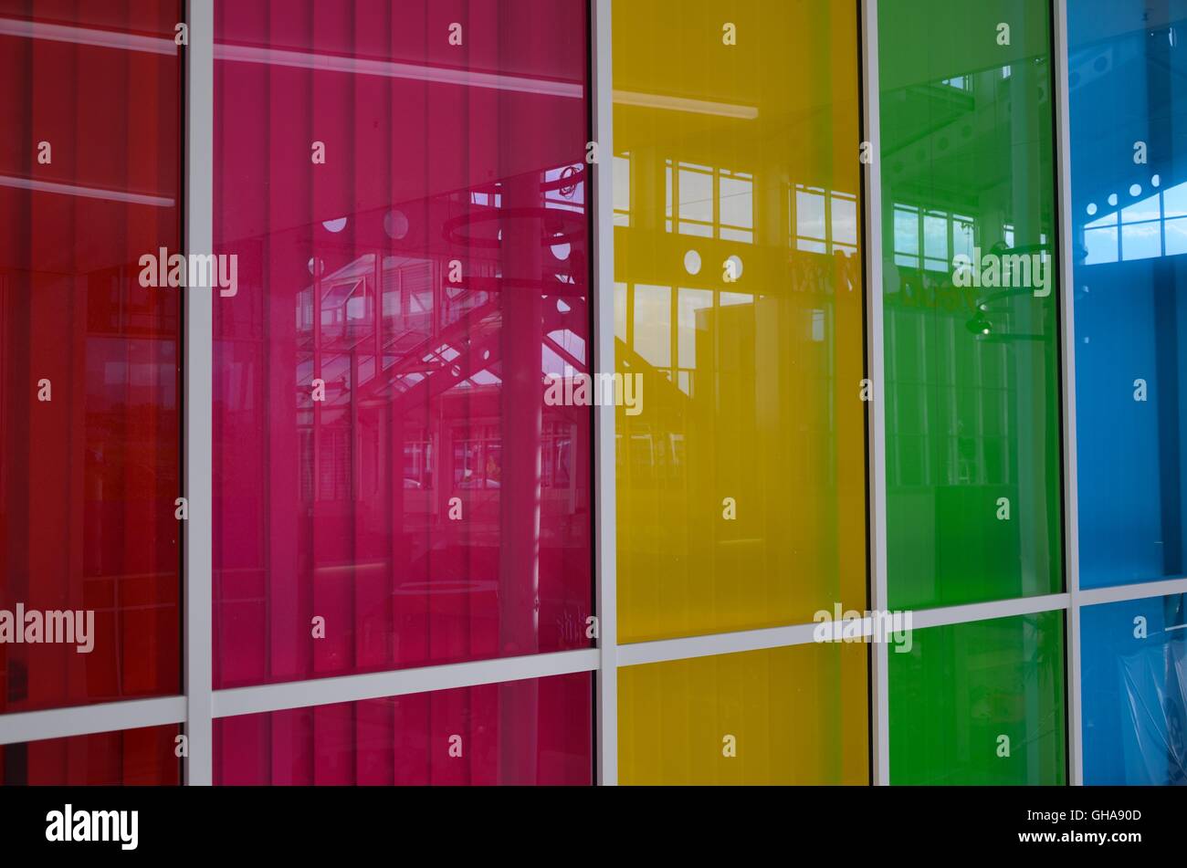 Windows pastel colored background Stock Photo - Alamy