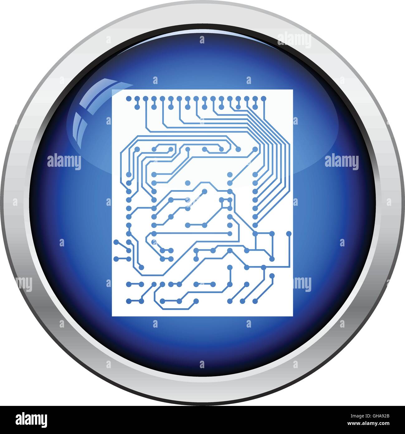 Circuit icon. Glossy button design. Vector illustration Stock Vector ... Circuit icon. Glossy button design. Vector illustration Stock Vector ...