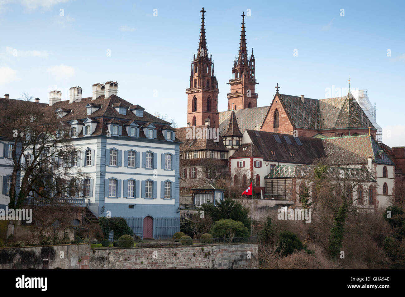 geography / travel, Switzerland, Basle- City, Basel, Rhine riverbank ...