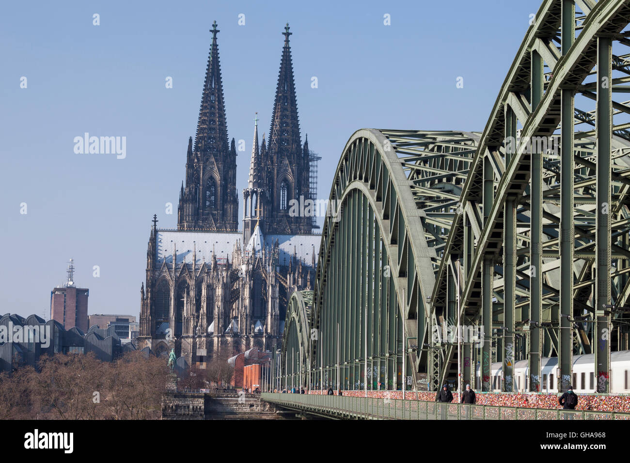 geography / travel, Germany, North Rhine-Westphalia, Cologne, Rhine ...