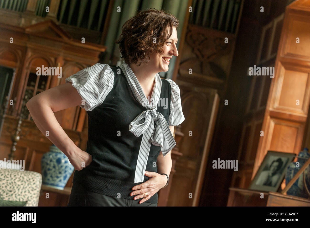 Mezzo-soprano opera singer Sarah Connolly in the Organ Room of ...