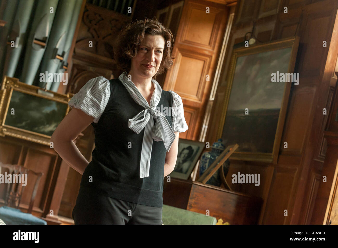 Mezzo-soprano opera singer Sarah Connolly in the Organ Room of ...