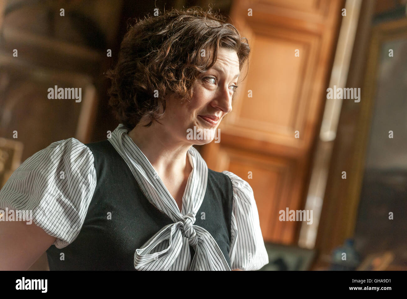 Mezzo-soprano opera singer Sarah Connolly in the Organ Room of ...