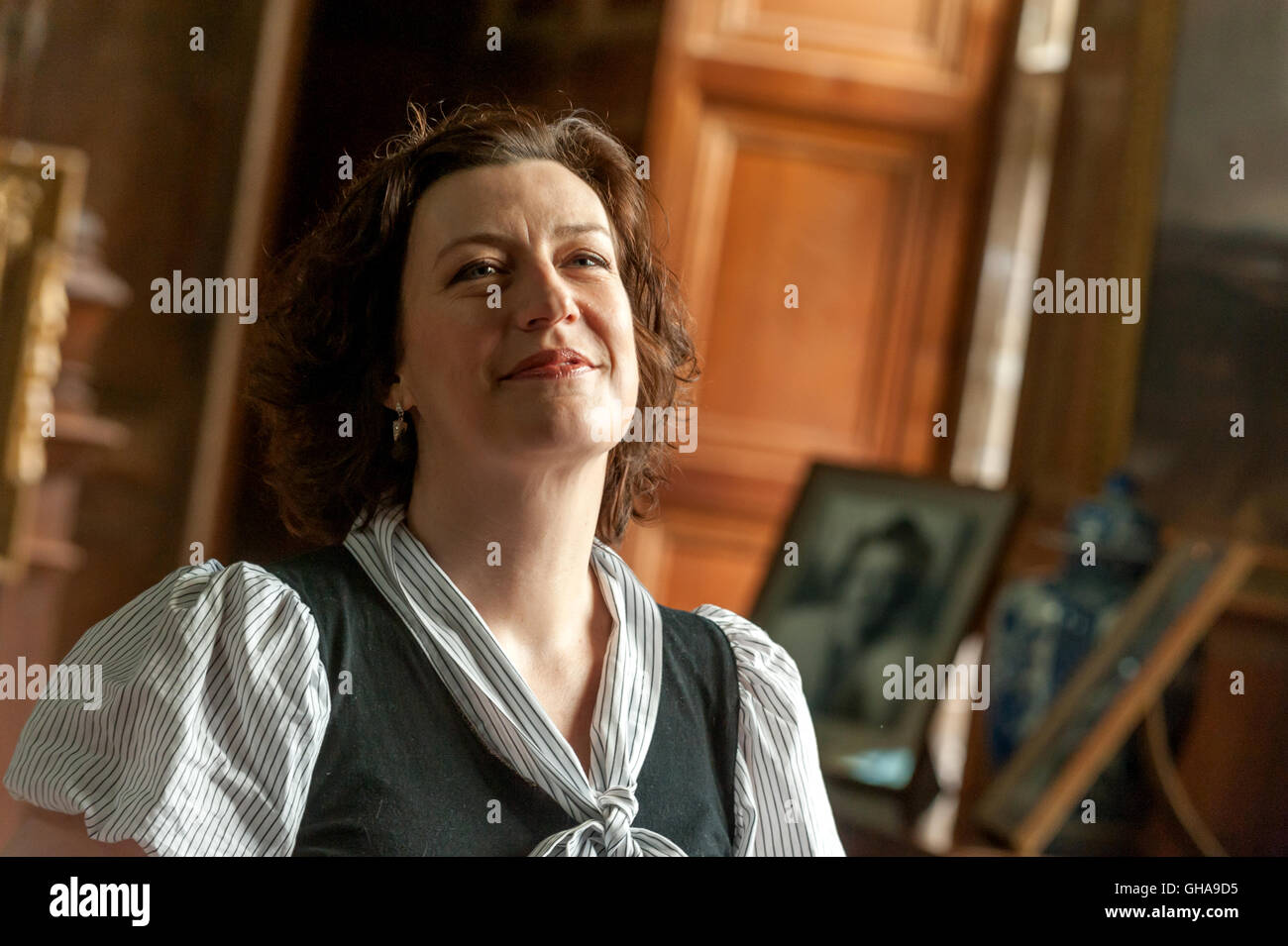 Mezzo-soprano opera singer Sarah Connolly in the Organ Room of ...