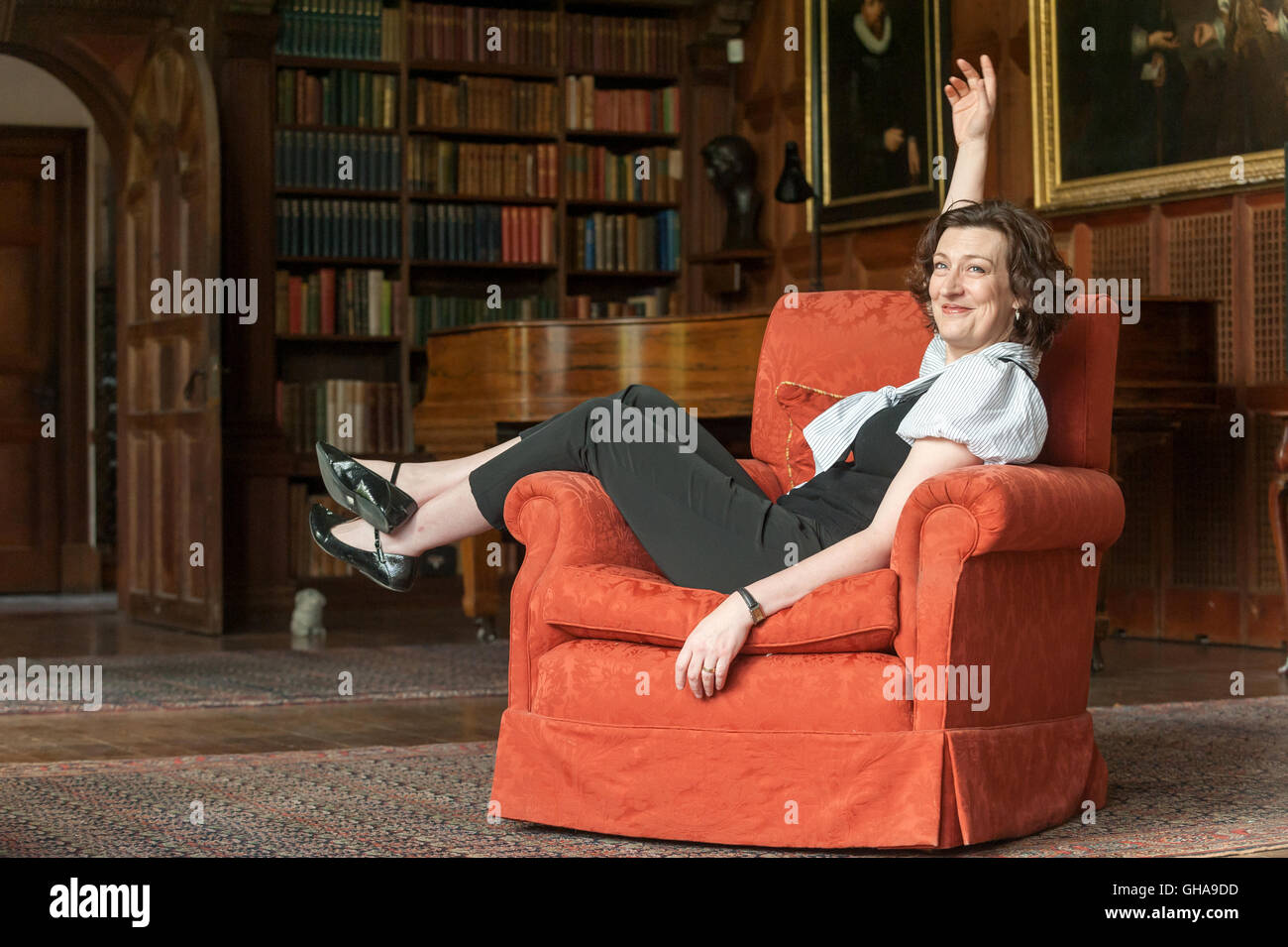 Mezzo-soprano opera singer Sarah Connolly in the Organ Room of ...
