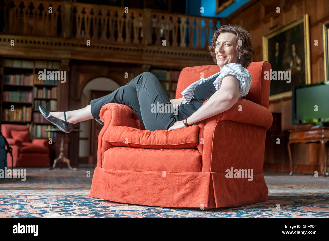 Mezzo-soprano opera singer Sarah Connolly in the Organ Room of ...