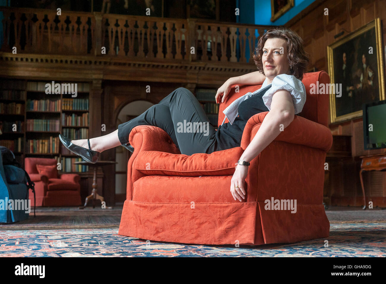 Mezzo-soprano opera singer Sarah Connolly in the Organ Room of ...