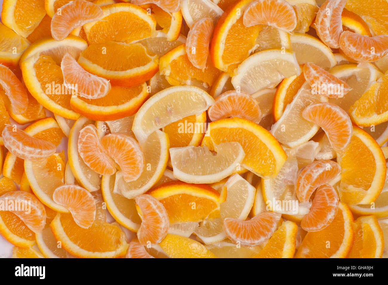 Fruits Backgrounds - Orange Lemon and Mandarin Stock Photo - Alamy