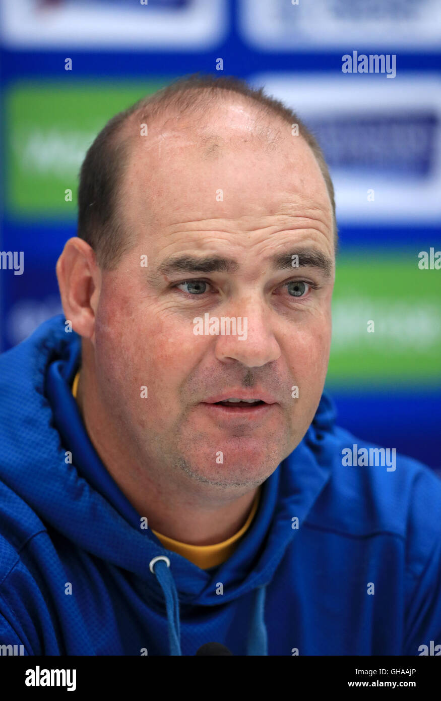 Pakistan coach Mickey Arthur during a press conference at The Kia Oval ...