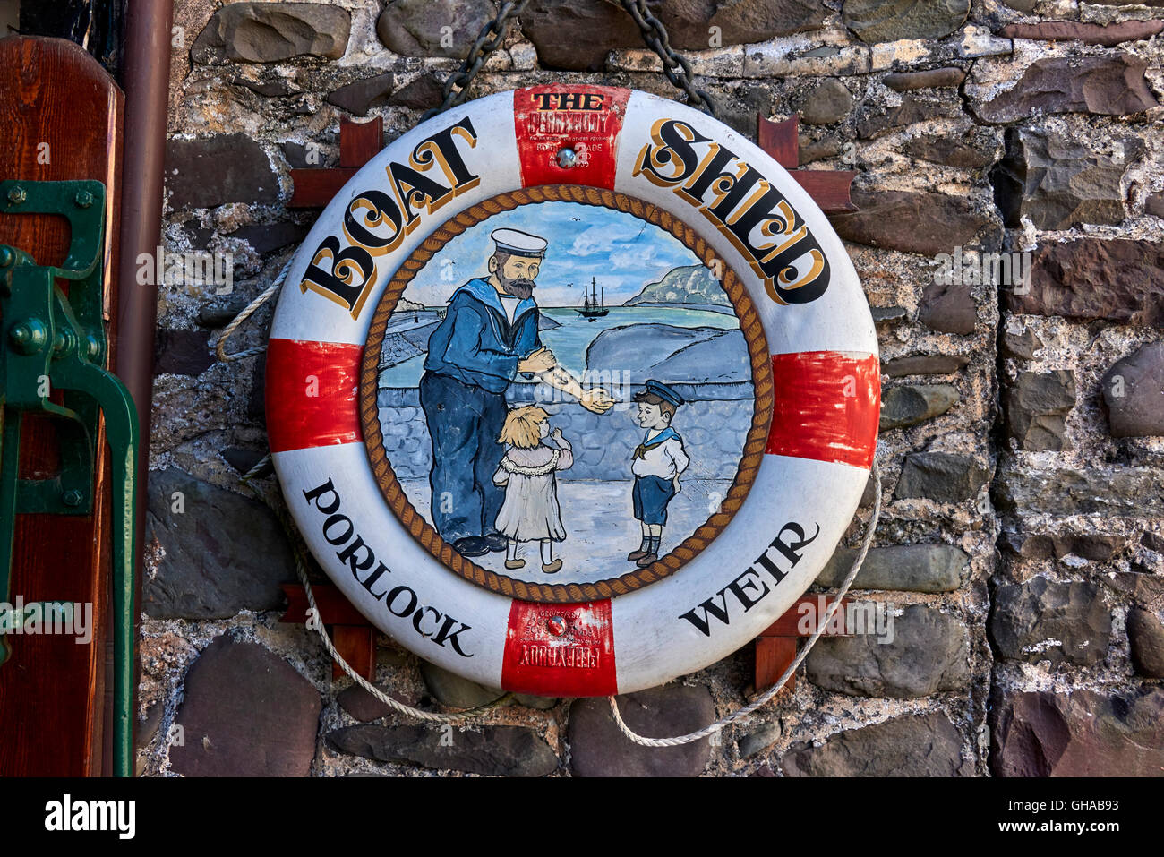 Porlock Weir, about 1.5 miles west of Porlock, Somerset, England Stock ...