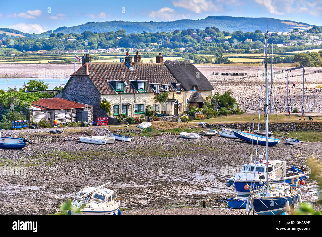 Porlock Weir, about 1.5 miles west of Porlock, Somerset, England Stock ...