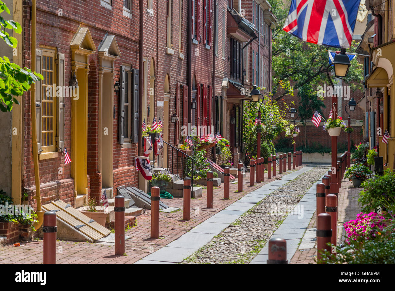Elfreth's Alley Philadelphia USA Stock Photo - Alamy