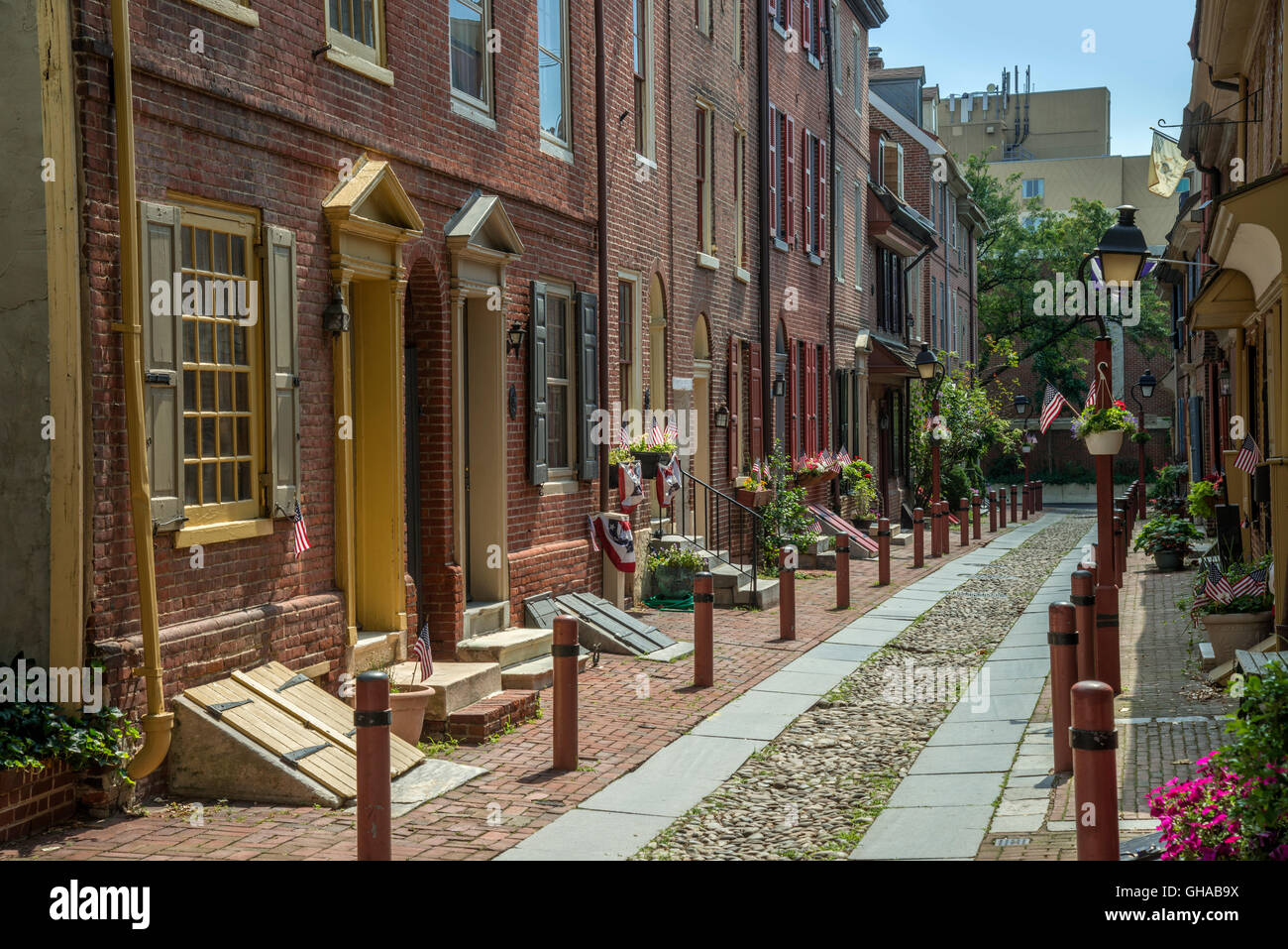 Elfreth's Alley Philadelphia USA Stock Photo - Alamy