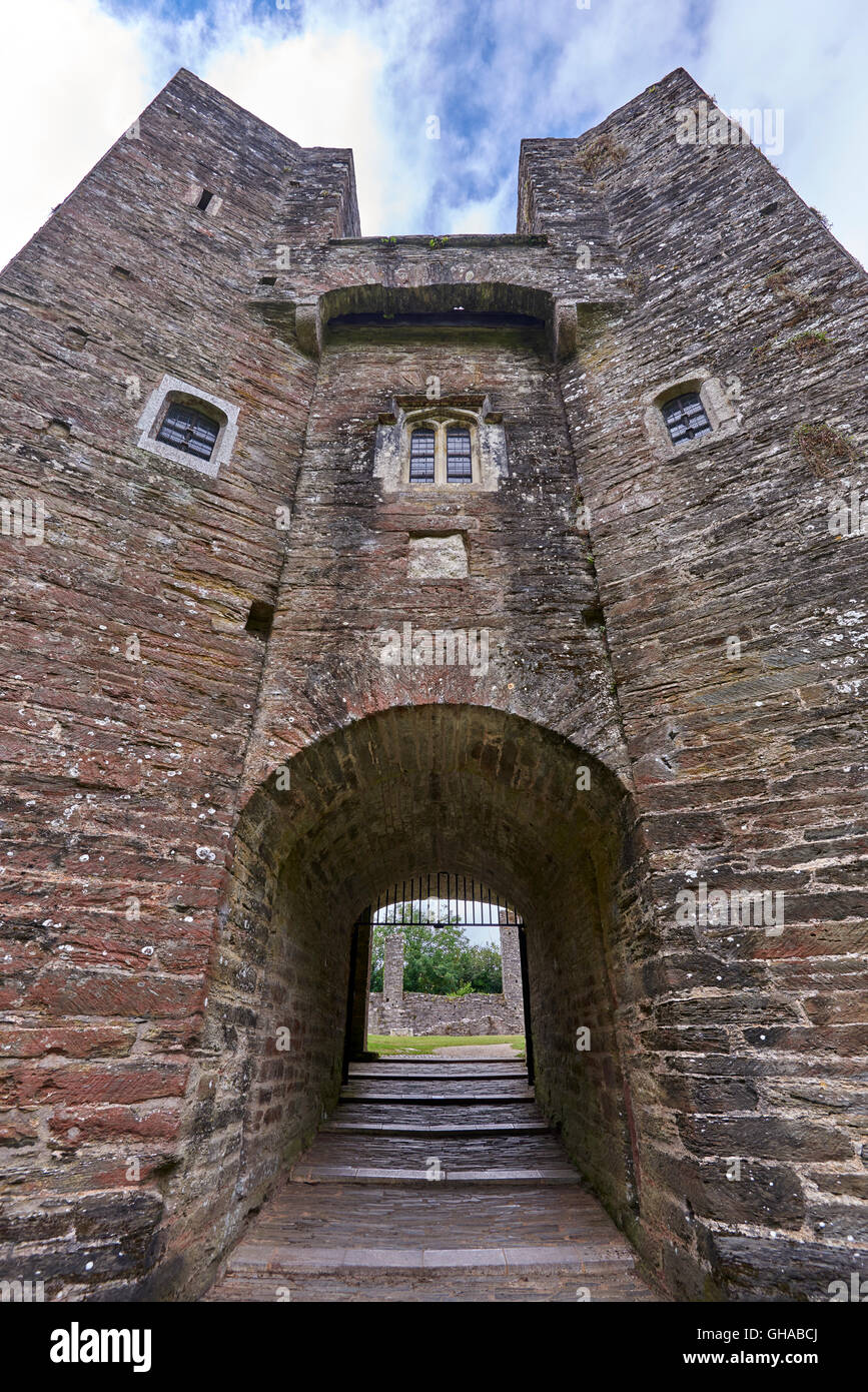 Berry Pomeroy Castle, a Tudor mansion within the walls of an earlier ...