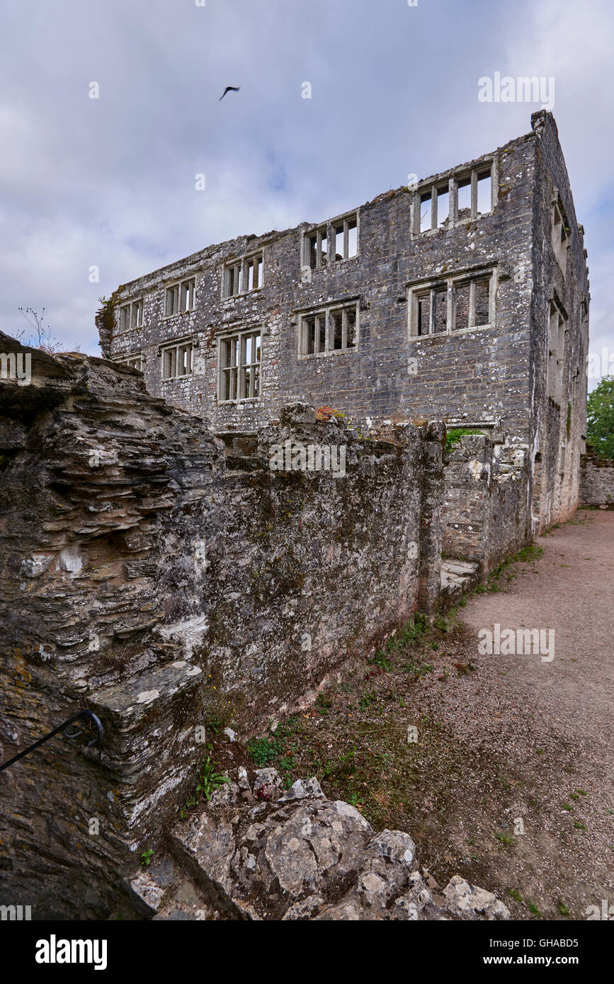 Berry Pomeroy Castle, a Tudor mansion within the walls of an earlier ...