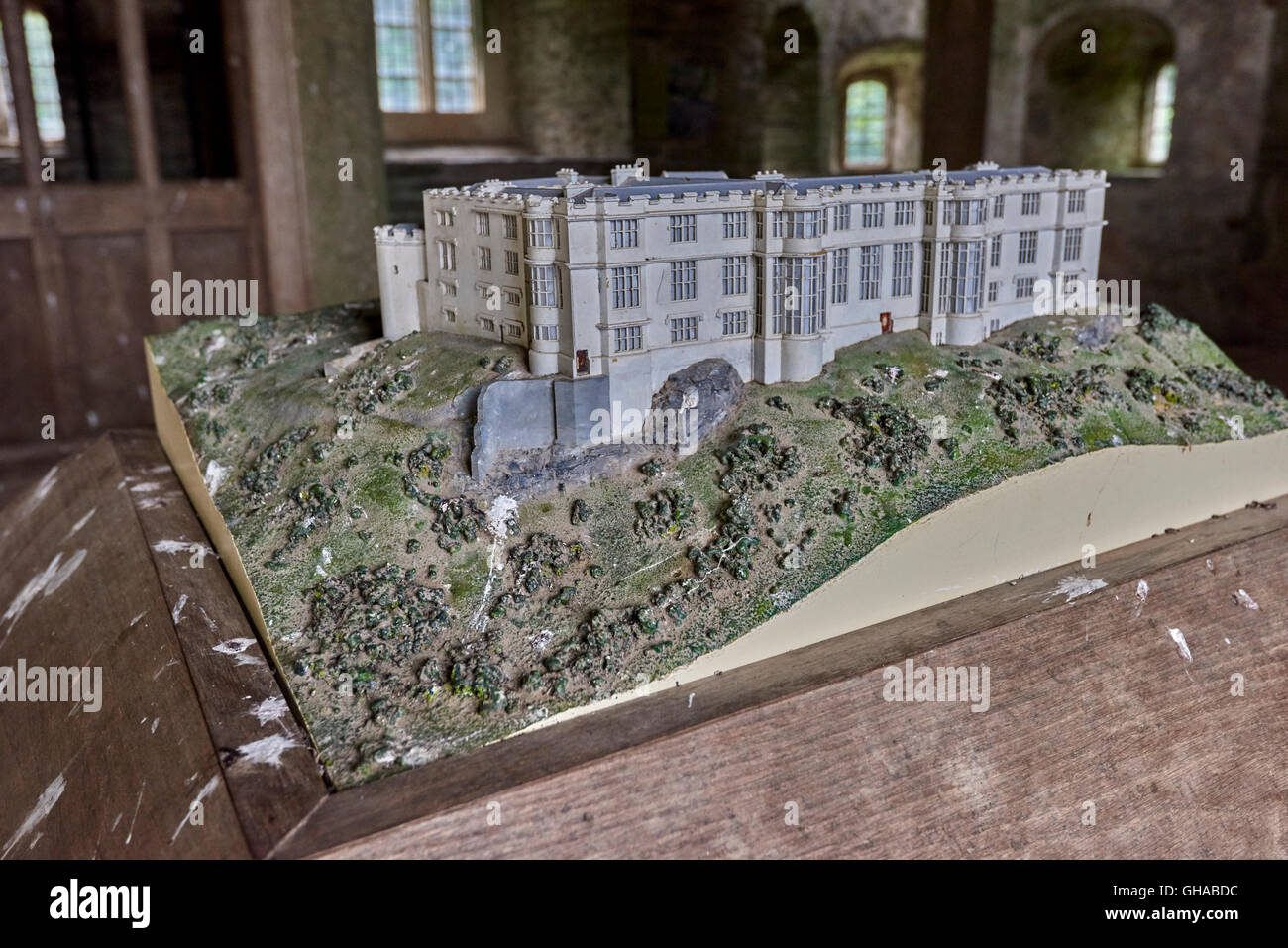 Berry Pomeroy Castle, a Tudor mansion within the walls of an earlier ...