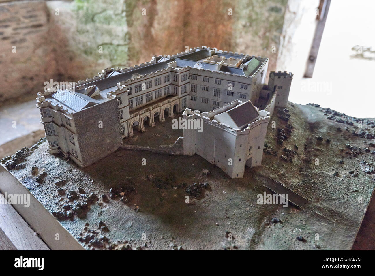 Berry Pomeroy Castle, a Tudor mansion within the walls of an earlier ...