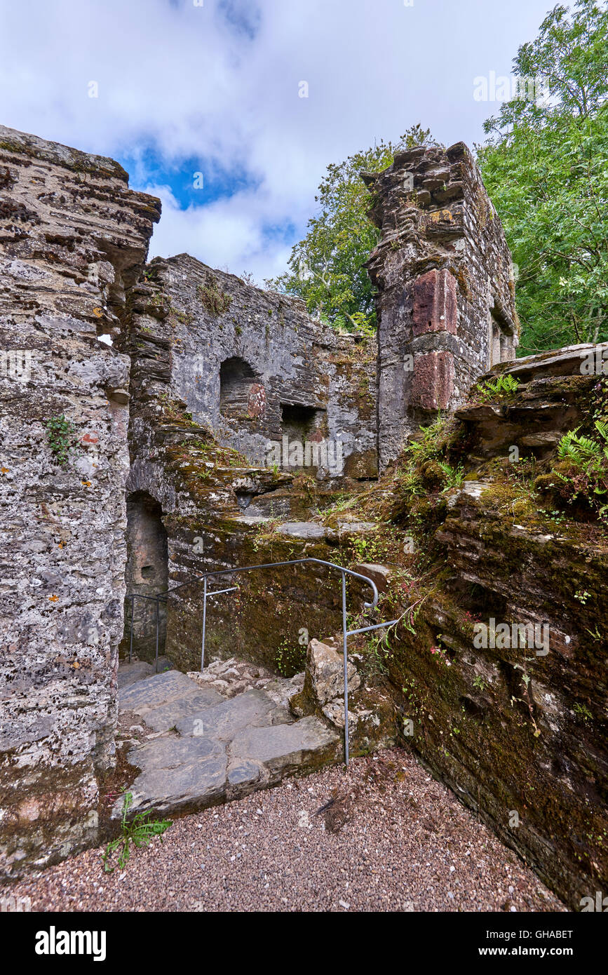 Berry Pomeroy Castle, a Tudor mansion within the walls of an earlier ...