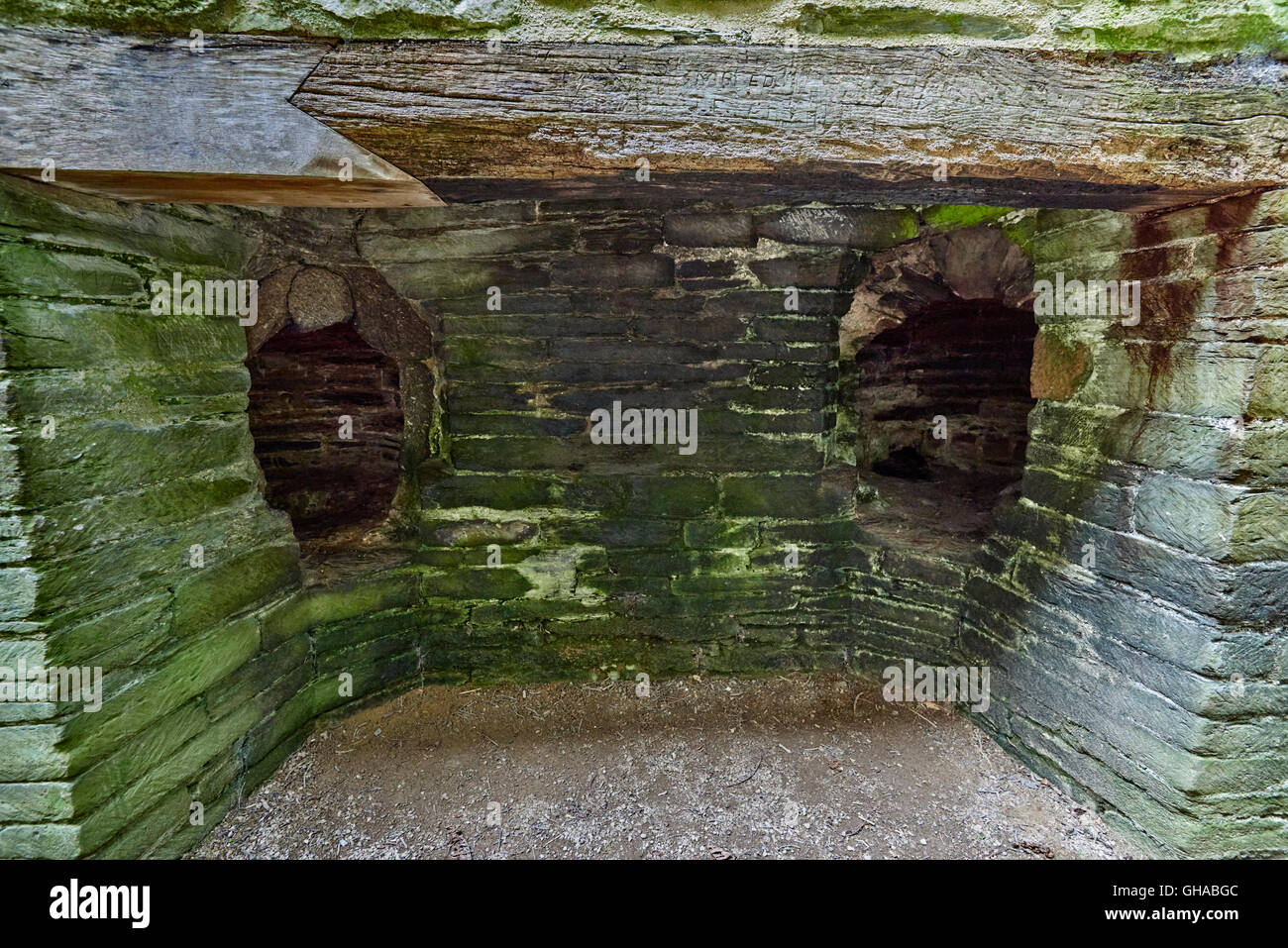 Berry Pomeroy Castle, a Tudor mansion within the walls of an earlier ...